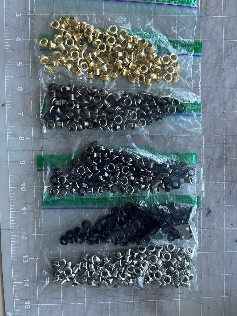 Trendware Solid Brass AA Eyelets in Five Finishes - Market - One & Awl